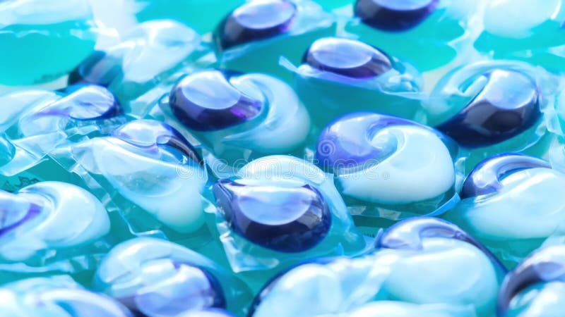 Modern Capsules for Washing Clothes in an Automatic Machine. Washing ...