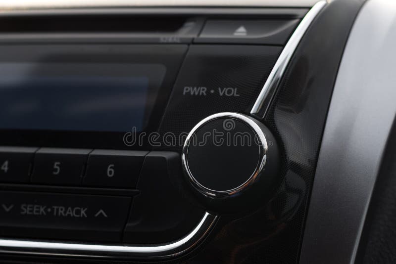 Modern Car Audio Control Panel Stock Image - Image of insert, cleaning ...