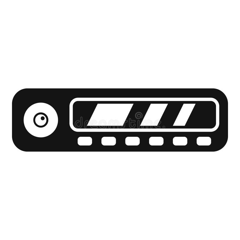 Modern Car Audio System with Equalizer Displaying Playing Song Stock ...