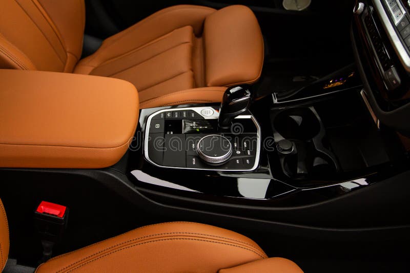 Modern Car Automatic Gearbox. Stock Image - Image of electric ...