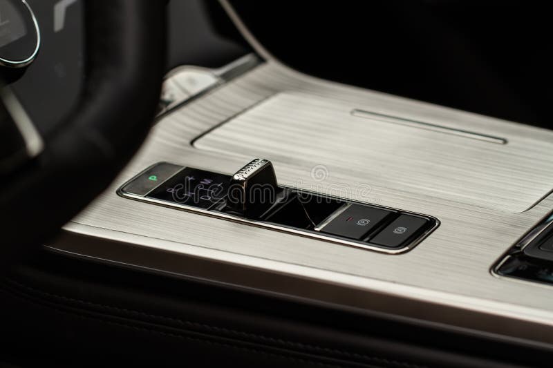 Modern Car Automatic Gearbox. Stock Image - Image of gearbox ...