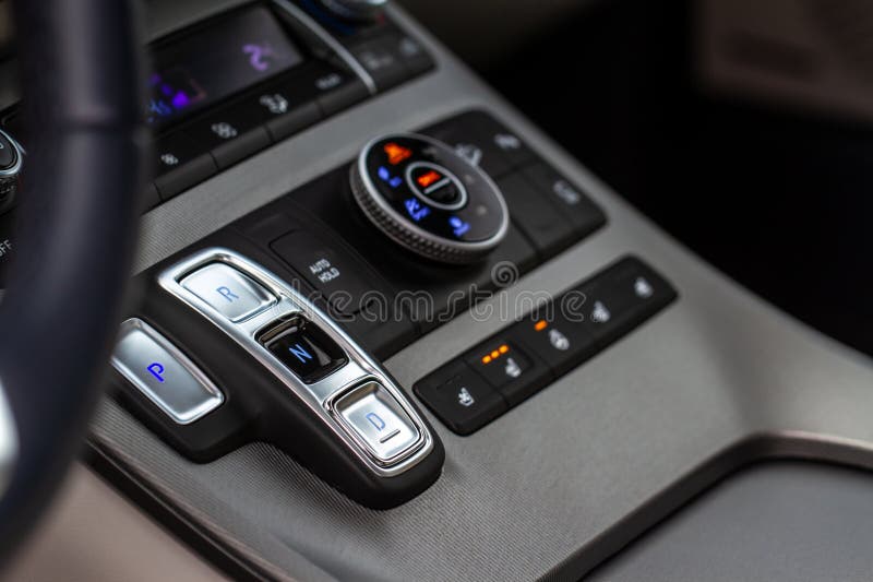 Modern Car Automatic Gearbox. Stock Photo - Image of transmission ...