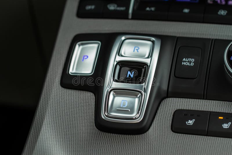 Modern Car Automatic Gearbox. Stock Image - Image of stick ...