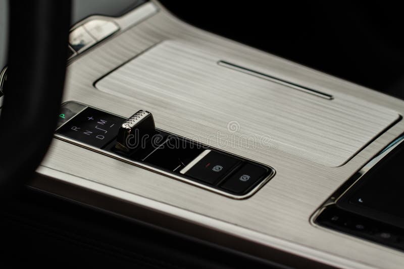 Modern Car Automatic Gearbox. Stock Photo - Image of stick, dashboard ...