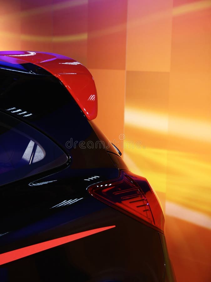 Modern Car Back Side Design Stock Image - Image of fast, automobile ...