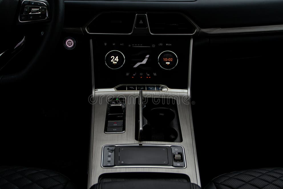 Modern Car Central Console. Stock Photo - Image of dashboard, auto ...