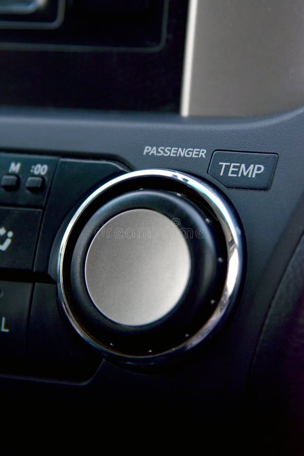 Climate Control Panel in Luxury Car. Stock Photo - Image of drive ...
