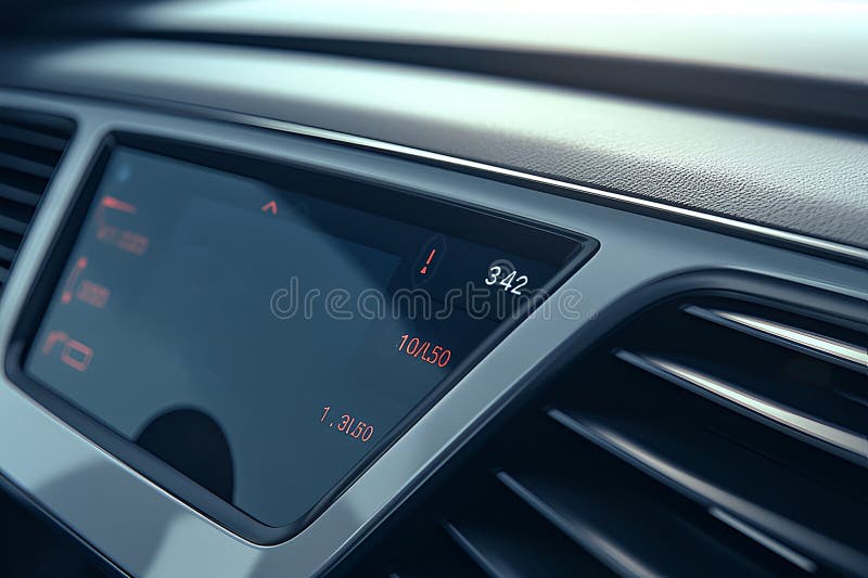 Modern Car Climate Control Panel for a Driver and Passenger ...