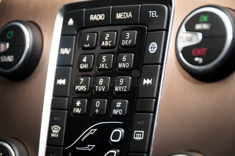 Modern car control center stock image. Image of design - 60557349