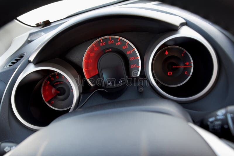 Modern car dashboard stock photo. Image of driver, dial - 8364450