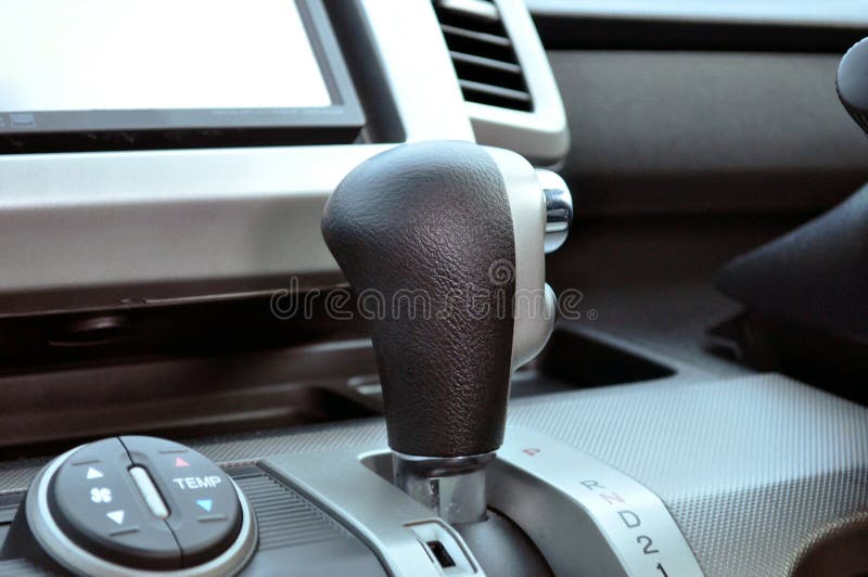 Car Dashboard and Automatic Gear Lever Stock Photo - Image of lever ...