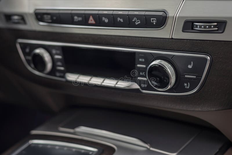 Modern car dashboard. stock photo. Image of closeup, concept - 53771562