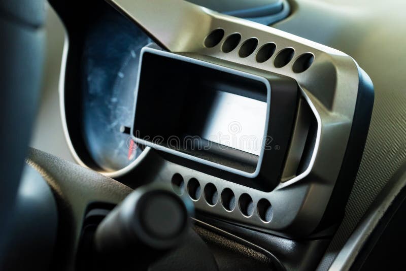 Modern Car Dashboard or Control Panel Close Stock Photo - Image of ...
