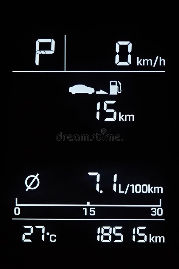 Modern car dashboard menu stock photo. Image of dash - 98166570