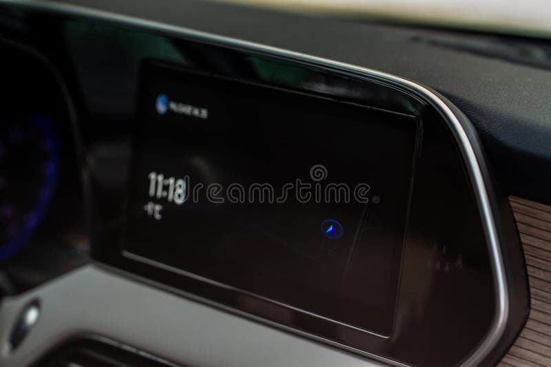 Modern car dashboard. stock image. Image of drive, panel - 269988911