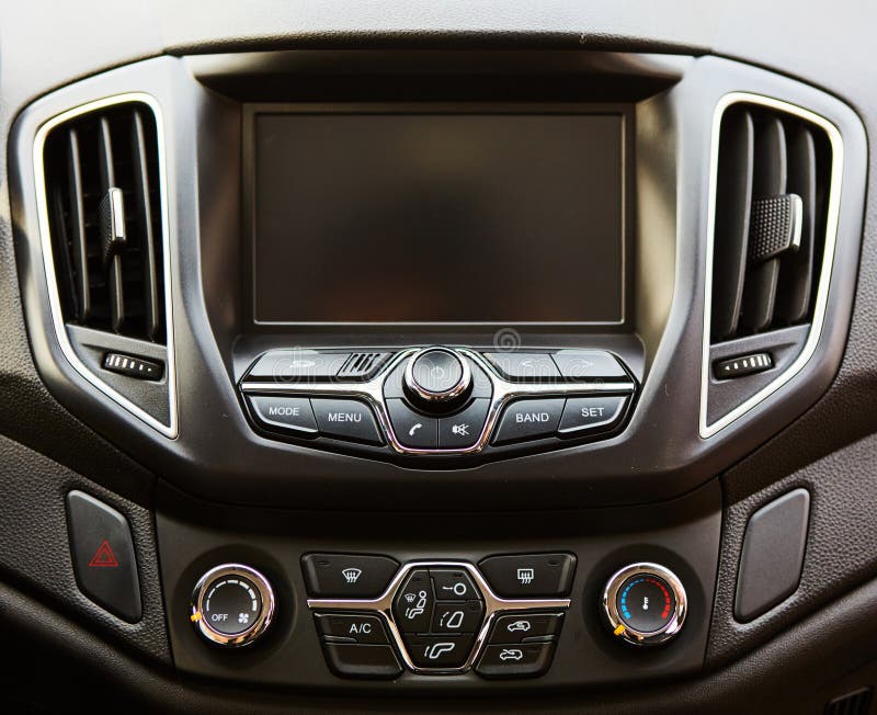 Modern car dashboard. stock image. Image of modern, inside - 70048619