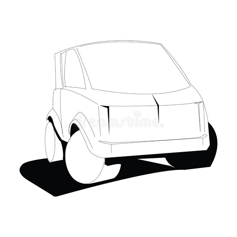 Modern car design stock illustration. Illustration of white - 22881103