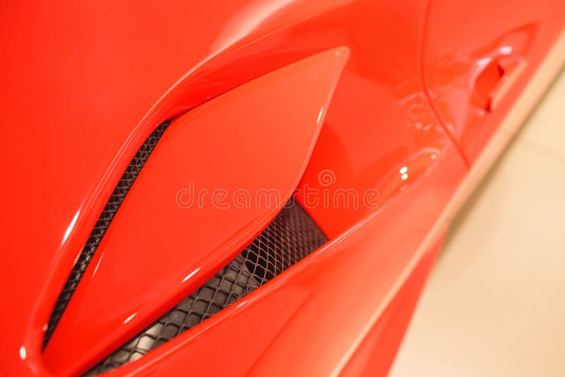 Modern Car Design. Close-up. Bending Lines Avto. Stock Photo - Image of ...