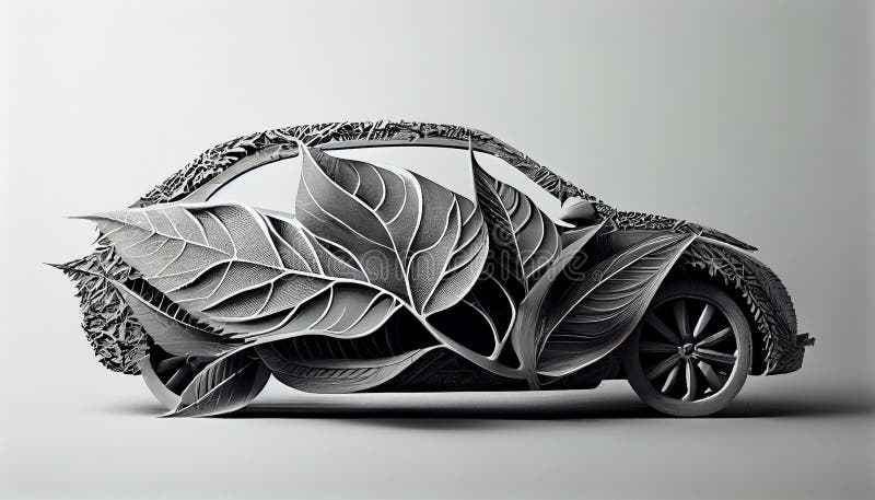 Modern Car Design with Shiny Metallic Finish ,generative AI Stock ...