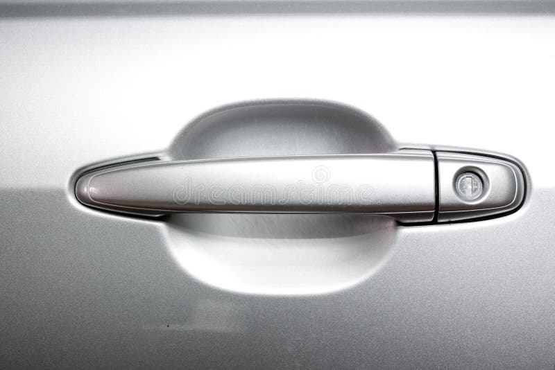 Modern car door handle stock image. Image of closeup - 128520997