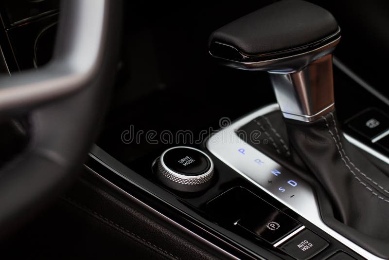 Modern Car Drive Mode Selector. Suspension and Wheel Drive Control ...