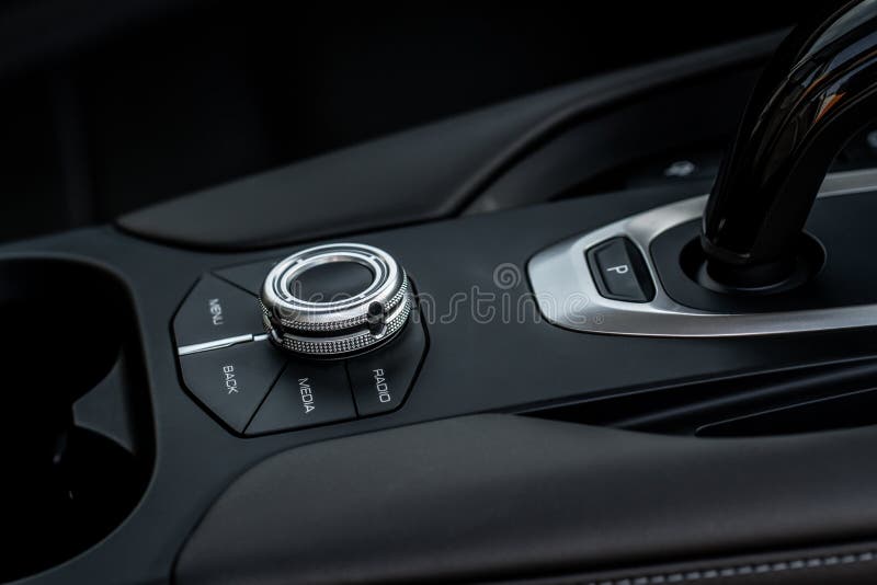 Modern Car Drive Mode Selector. Stock Photo - Image of control, detail ...