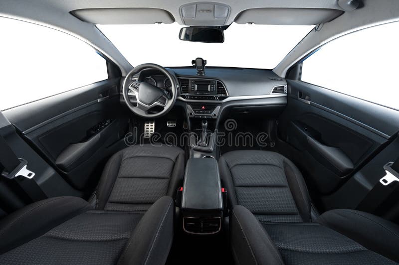 Modern car driver cockpit stock photo. Image of technology - 338378738