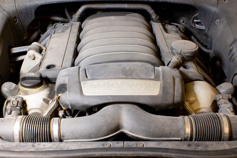 Modern car engine in dust stock image. Image of black - 148002031