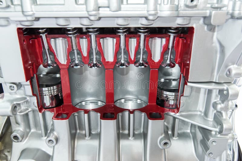 Modern car engine stock photo. Image of metallic, hood - 71481080