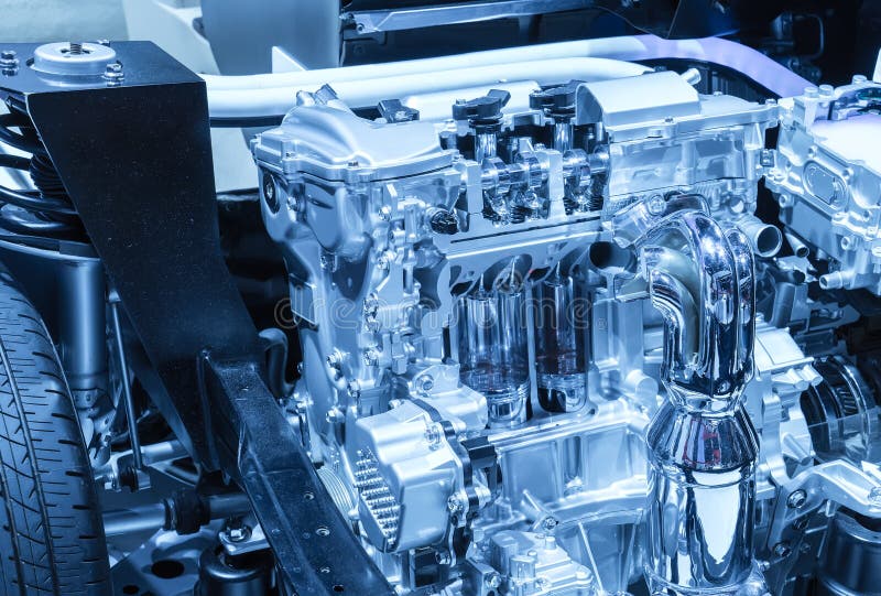 Modern car engine stock image. Image of performance, power - 73888019
