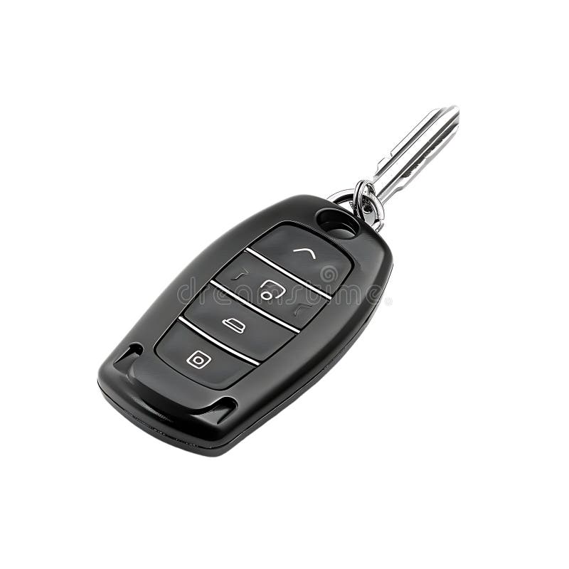 Modern Car Flip Key with Trinket Over Transparent Background Ai ...
