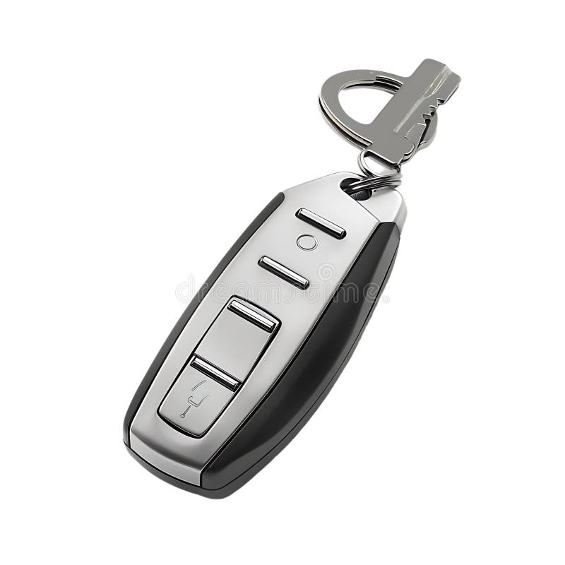 Modern Car Flip Key with Trinket Over Transparent Background Ai ...