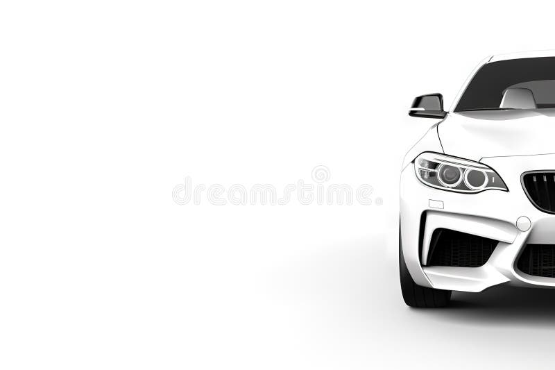 Modern Car Front View, Brandless Design. Created with Generative AI ...