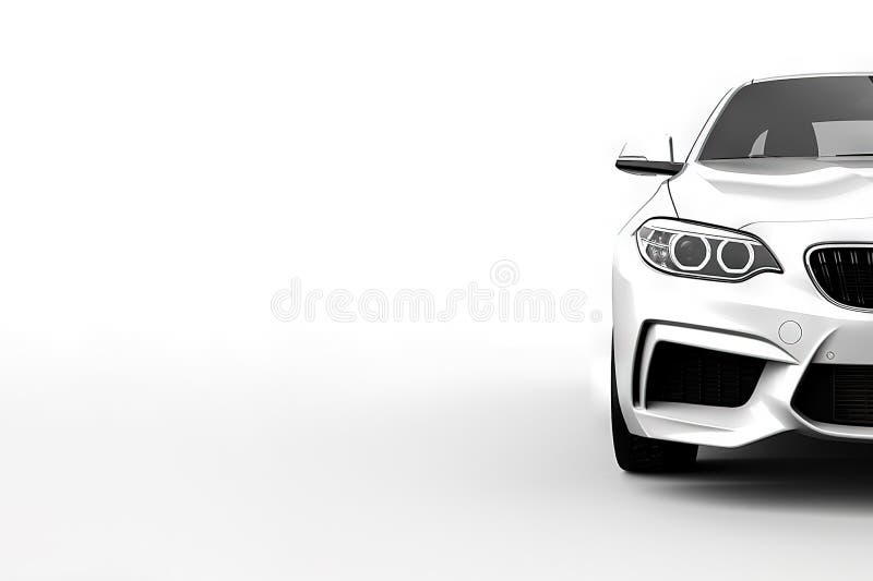 Modern Car Front View, Brandless Design. Created with Generative AI ...