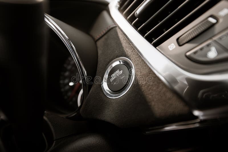 Modern Car Ignition Button stock image. Image of horse - 44267565