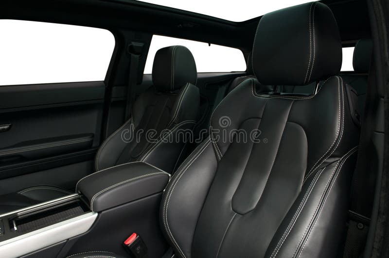 Modern car inside. stock image. Image of chair, comfortable - 141750257