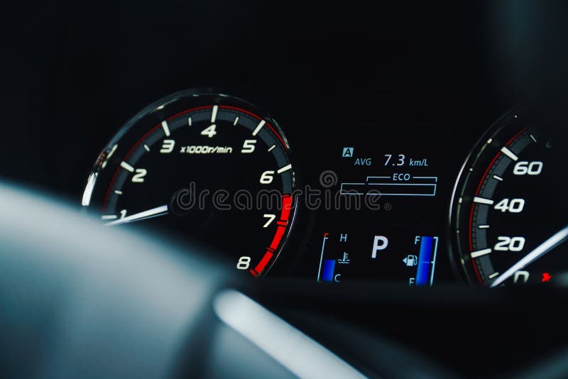 Modern Car Instrument Panel Dashboard - Car Speedometer for Speed Stock ...