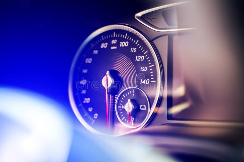 Modern Car Instrument Panel Dashboard with Car Dashboard. Hybrid Car ...