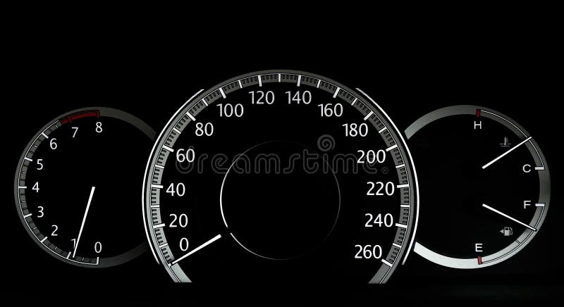 Modern Car Instruments Panel Stock Image - Image of dial, meter: 63381913