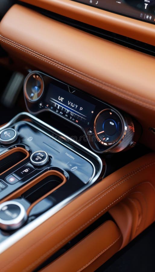 Modern Car Interior with Advanced Climate Control System and ...