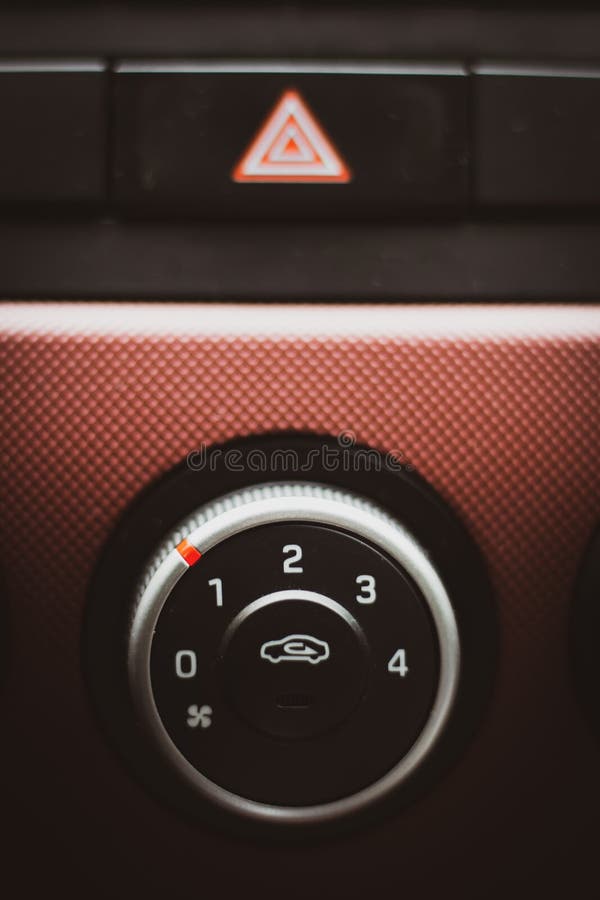 Modern Car Interior. Car Dashboard. Air Conditioner Panel. Climate ...