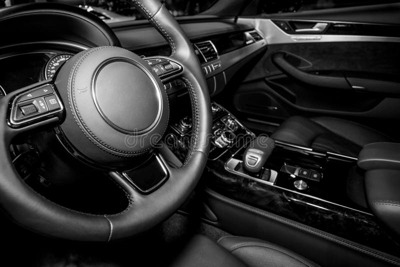 Modern car interior detail stock photo. Image of auto - 66557172