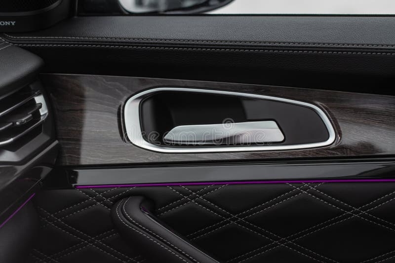 Modern Car Interior Door Panel. Stock Image - Image of dashboard ...