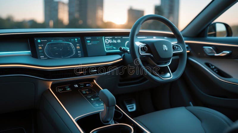 Car digital dashboard stock image. Image of power, odometer - 145431169