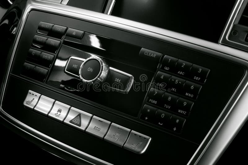 Car radio detail stock photo. Image of high, modern, console - 8273660
