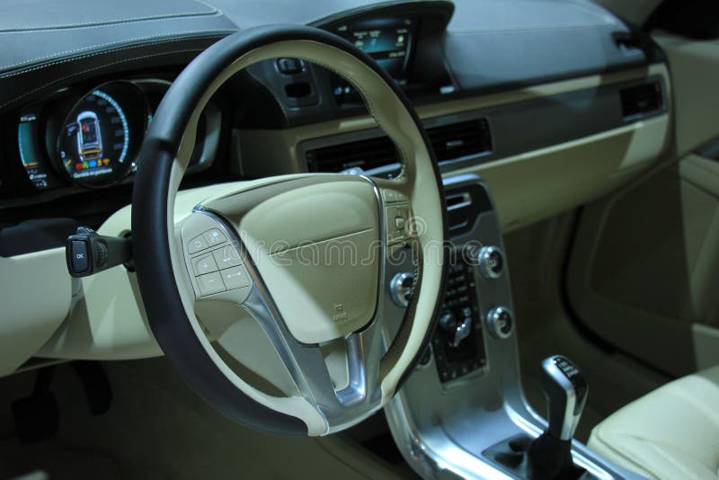 Modern car interior stock photo. Image of small, concept - 54212768