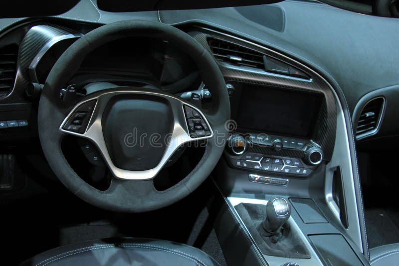 Modern car interior stock image. Image of auto, transportation - 54699533