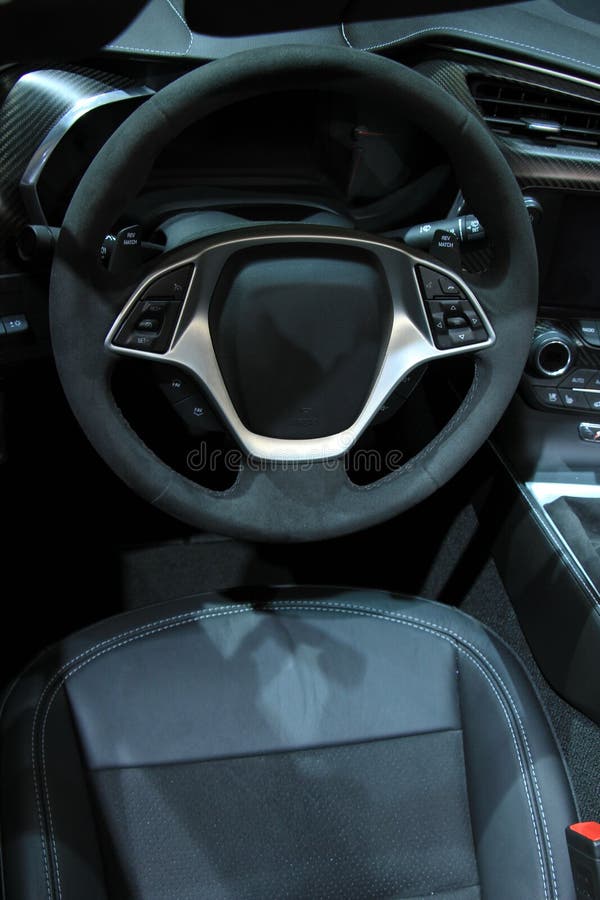 Modern car interior stock image. Image of steel, style - 71068217