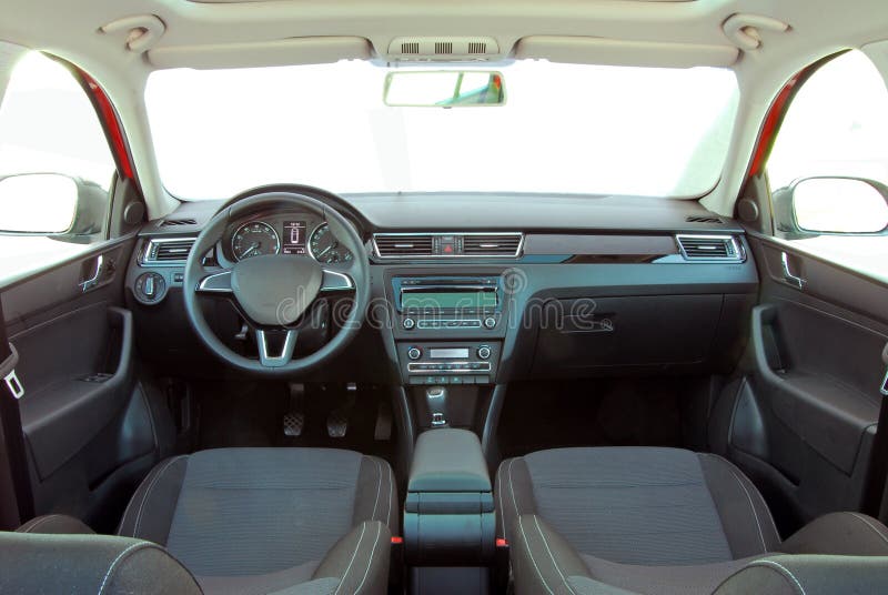 Modern car interior stock image. Image of driver, chair - 49968683