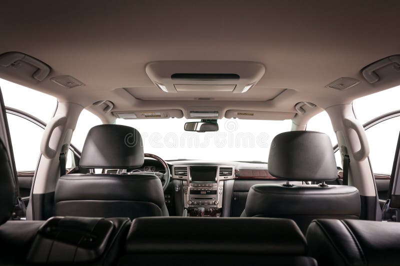 Modern car interior. stock photo. Image of passenger - 131625992